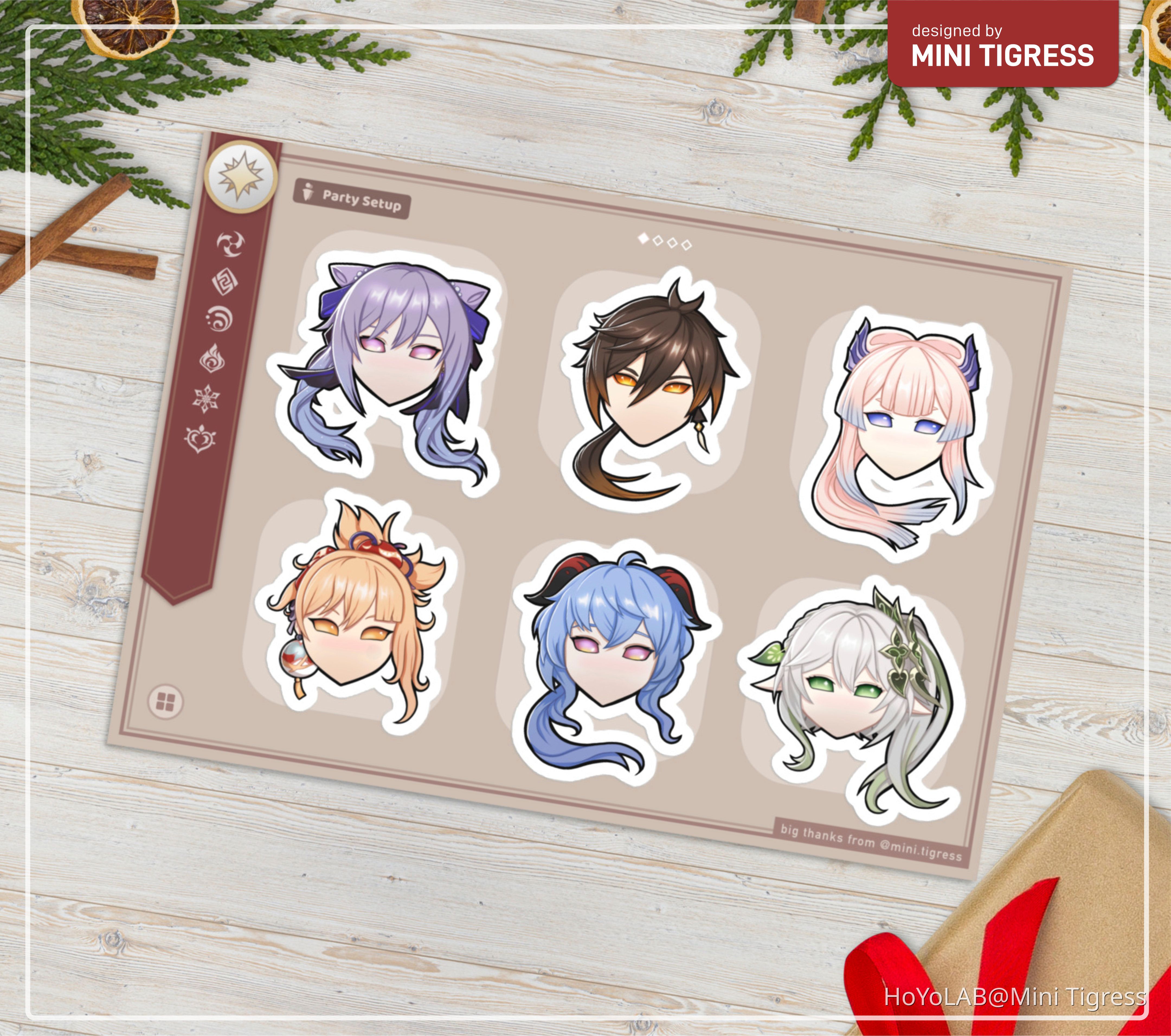 Team Comp Stickers Genshin Impact | HoYoLAB