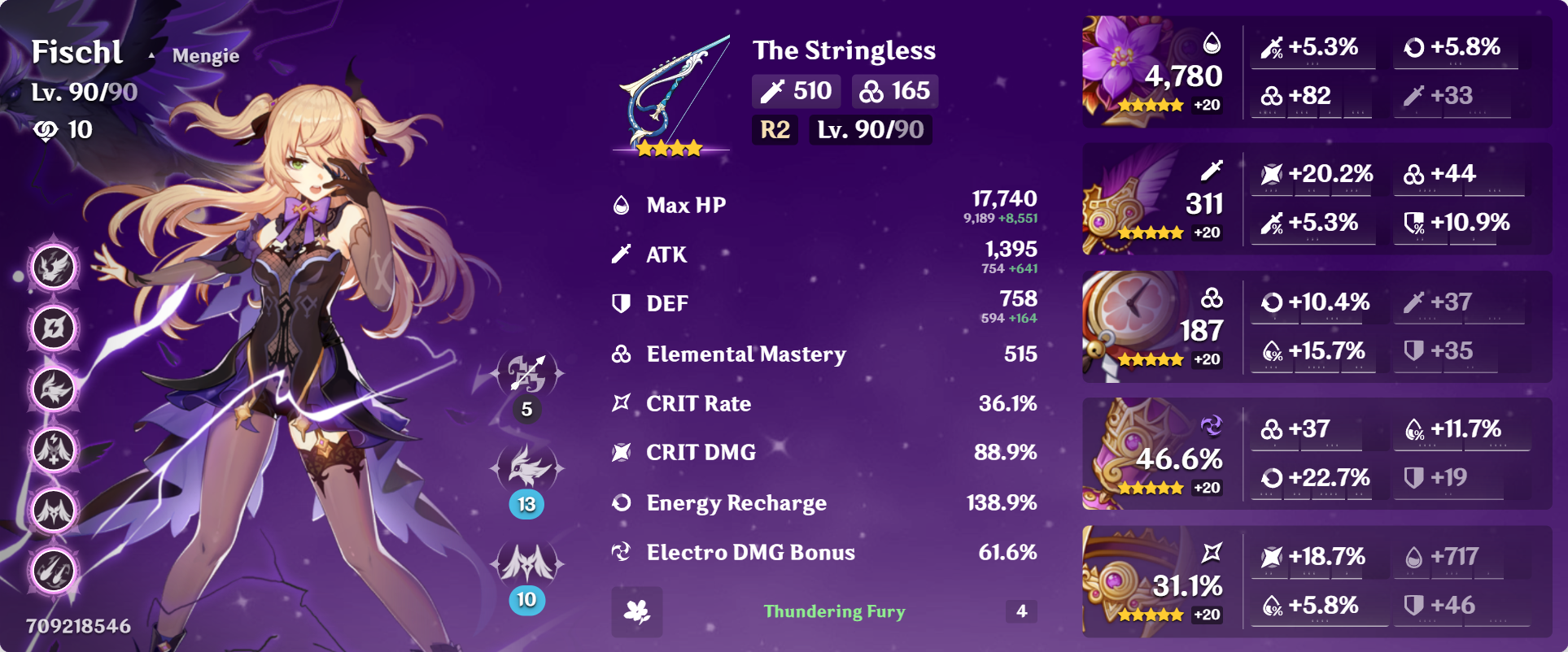 TC Question: Fischl Skyward Harp vs Stringless Genshin Impact | HoYoLAB