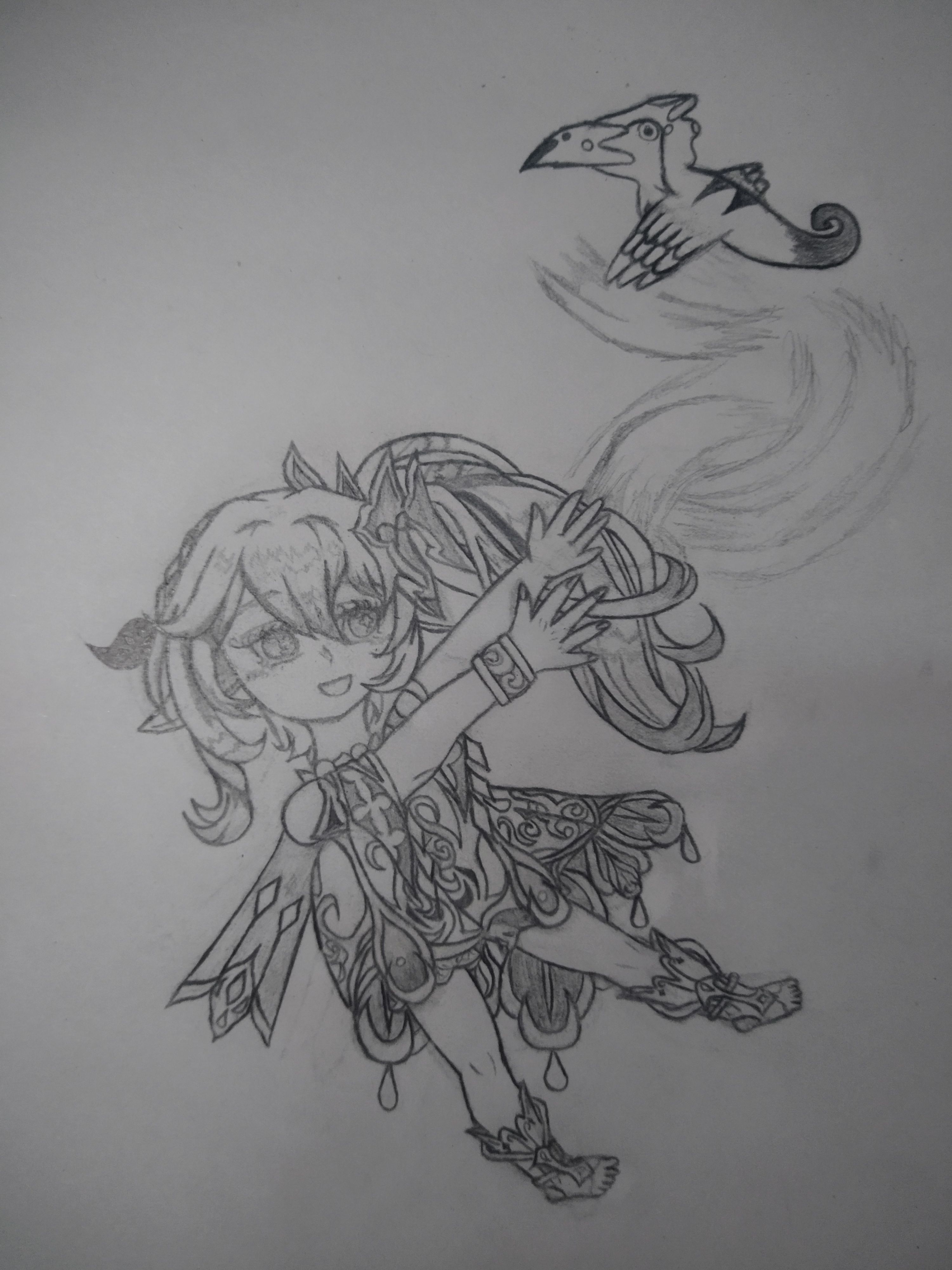 Nahida Drawing Progress!! Genshin Impact | HoYoLAB