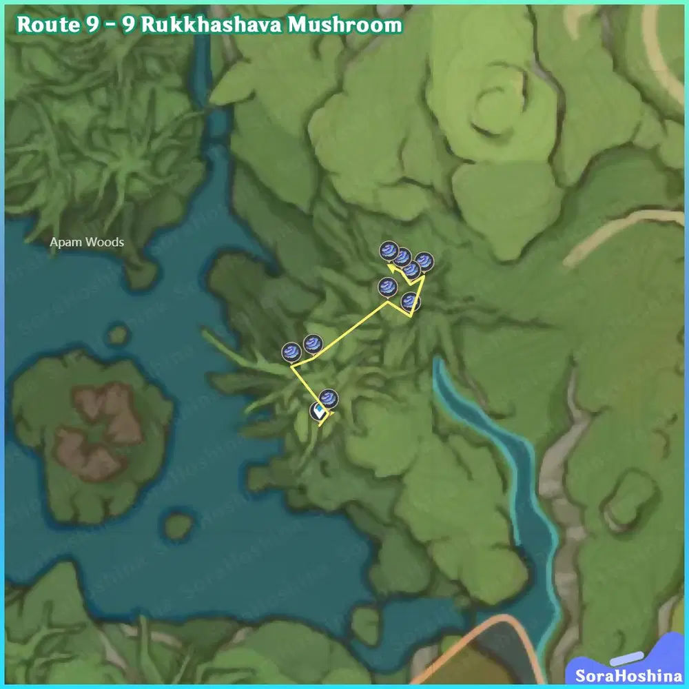 [V3.3] All 87 Rukkhashava Mushroom Location & Farming Guide | Wanderer ...