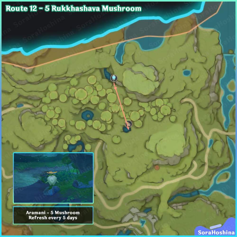 [V3.3] All 87 Rukkhashava Mushroom Location & Farming Guide | Wanderer ...