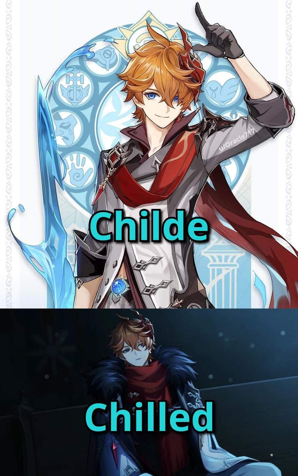 Just some Childe memes🤣🤣!!!(if you like this meme follow and share ...