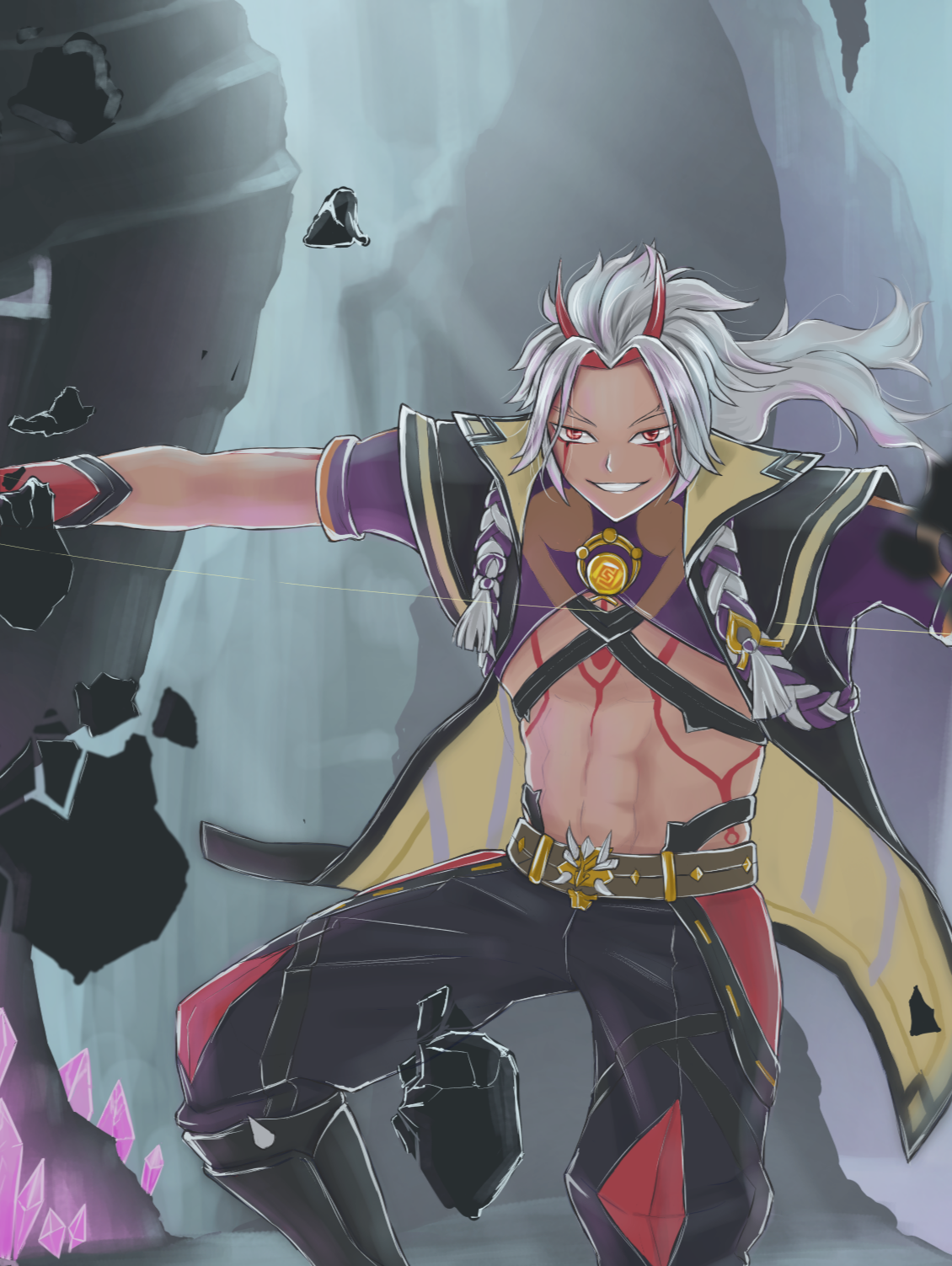 Fan-Art Arataki Itto Genshin Impact | HoYoLAB