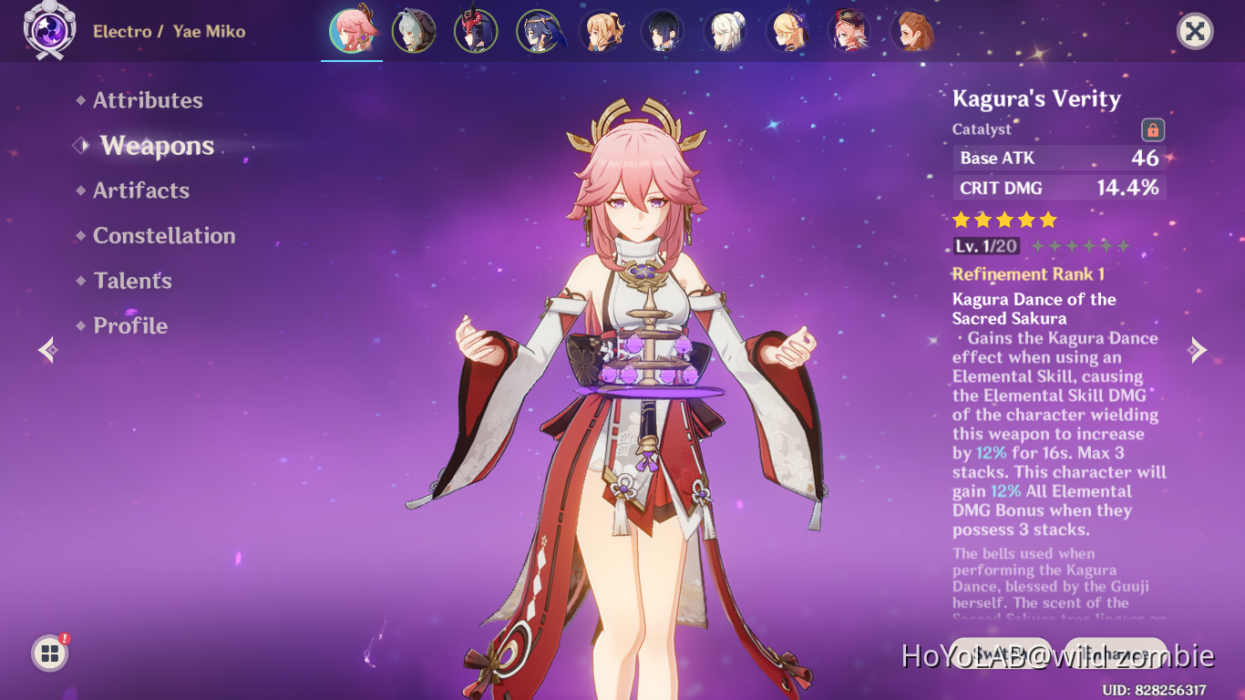 Miko C6 and Kagura's Verity R5 one day Genshin Impact | HoYoLAB