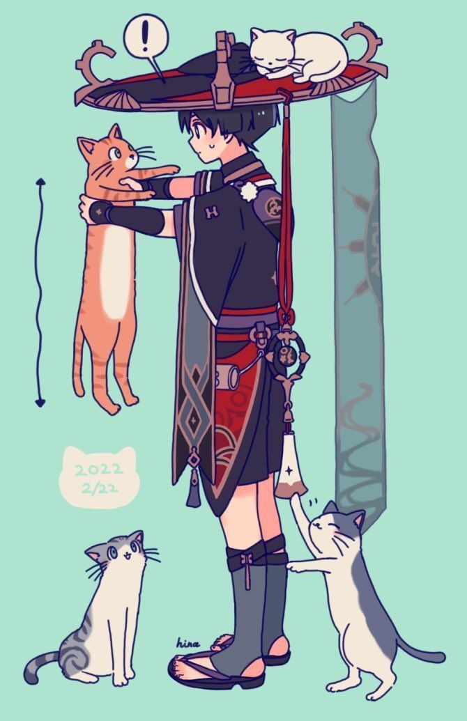 scaramouche with cats >>>>>> Genshin Impact | HoYoLAB