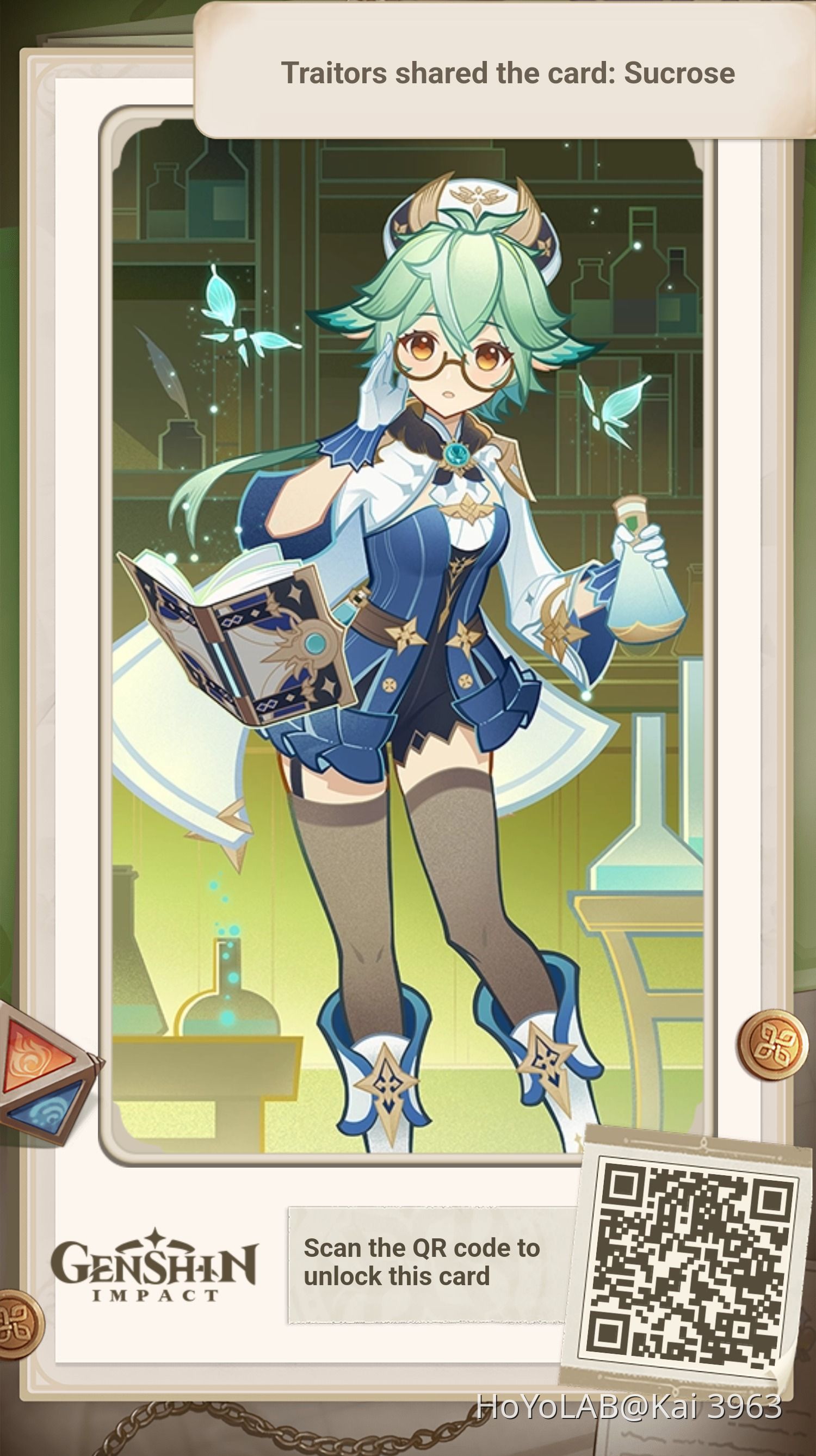 All cards collected with QR code Genshin Impact | HoYoLAB