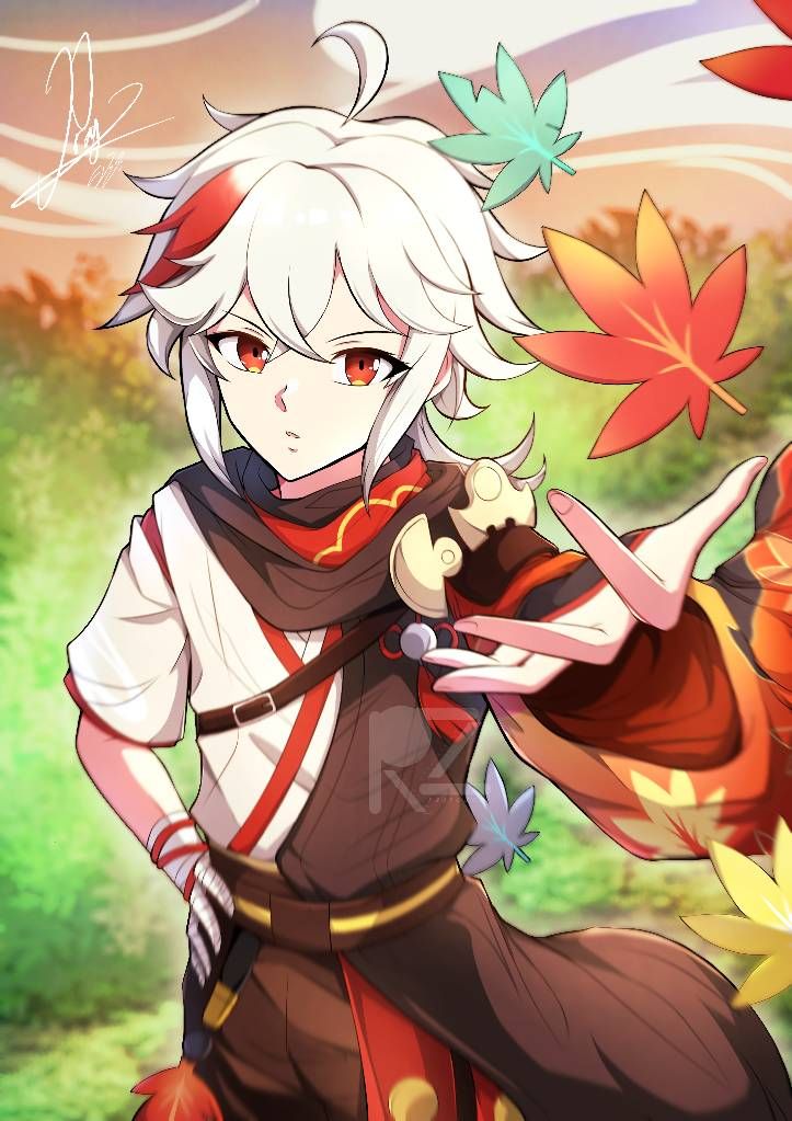 kazuha fan art (not mine tho) Genshin Impact | HoYoLAB