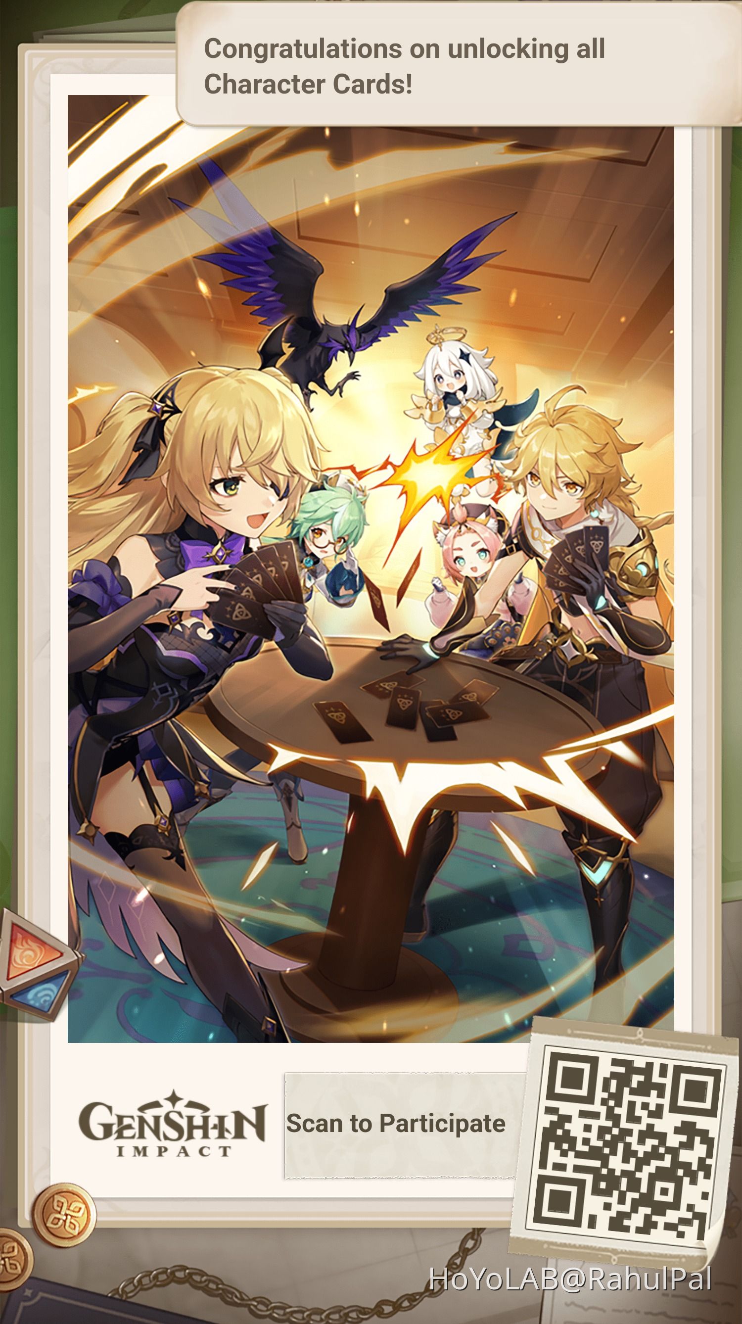 Get The Cards #Scan the QR Genshin Impact | HoYoLAB