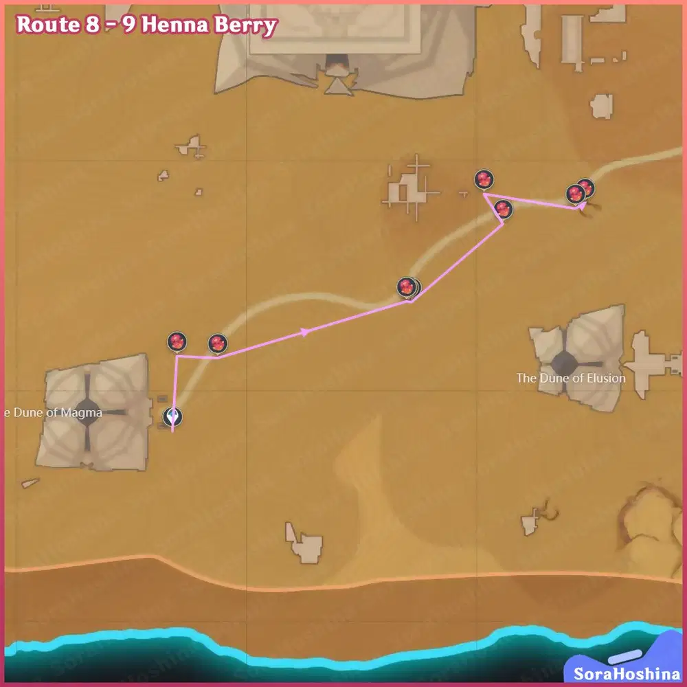 [V3.3] All 80 Henna Berry Location & Farming Guide | Faruzan Ascension ...