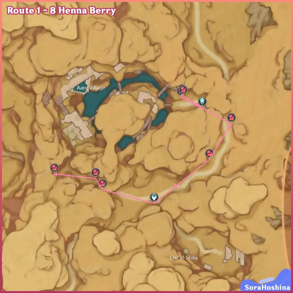 [V3.3] All 80 Henna Berry Location & Farming Guide | Faruzan Ascension ...