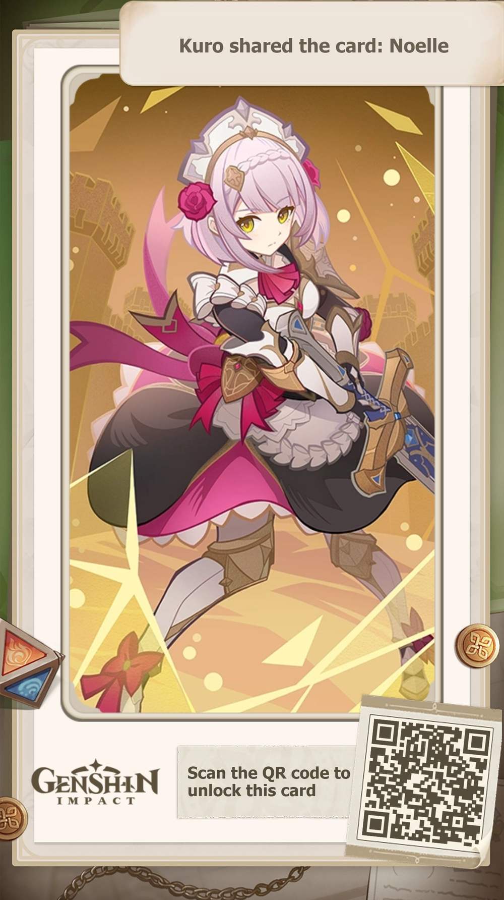 TCG Card QR code Genshin Impact | HoYoLAB