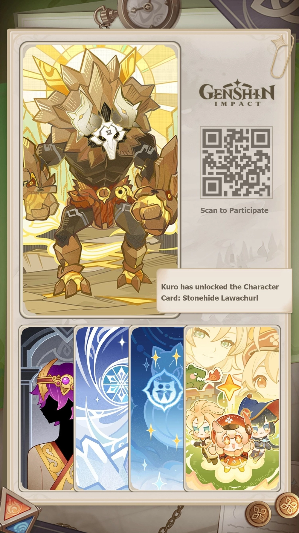 TCG Card QR code Genshin Impact | HoYoLAB
