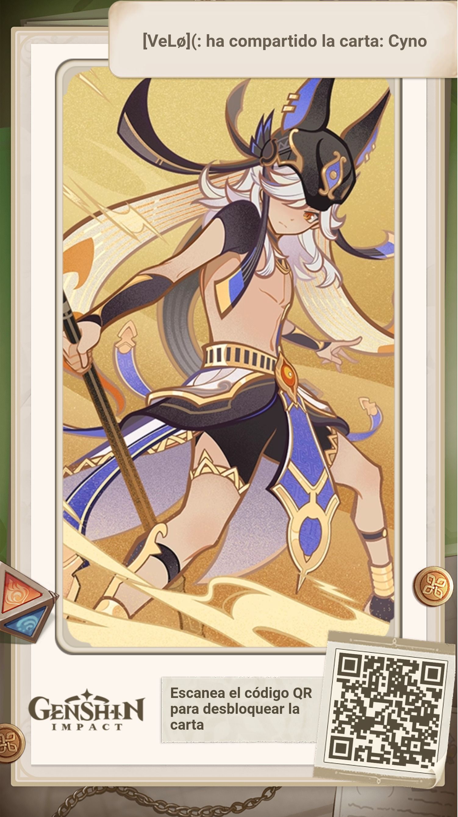 Tarjeta de Cyno Genshin Impact | HoYoLAB