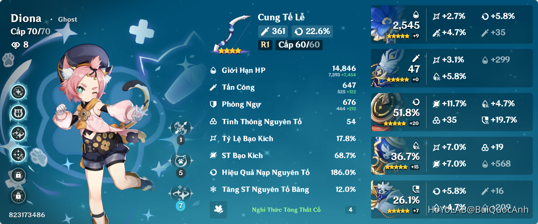 Tui build diona như v ổn chưa mn (lười farm) Genshin Impact | HoYoLAB