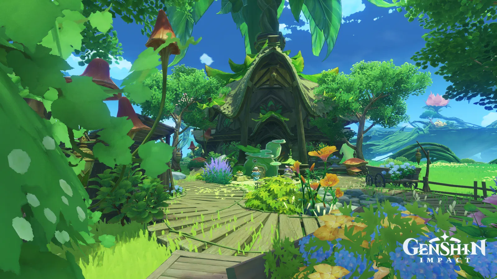 Sumeru Main House With Mini Garden Genshin Impact | HoYoLAB