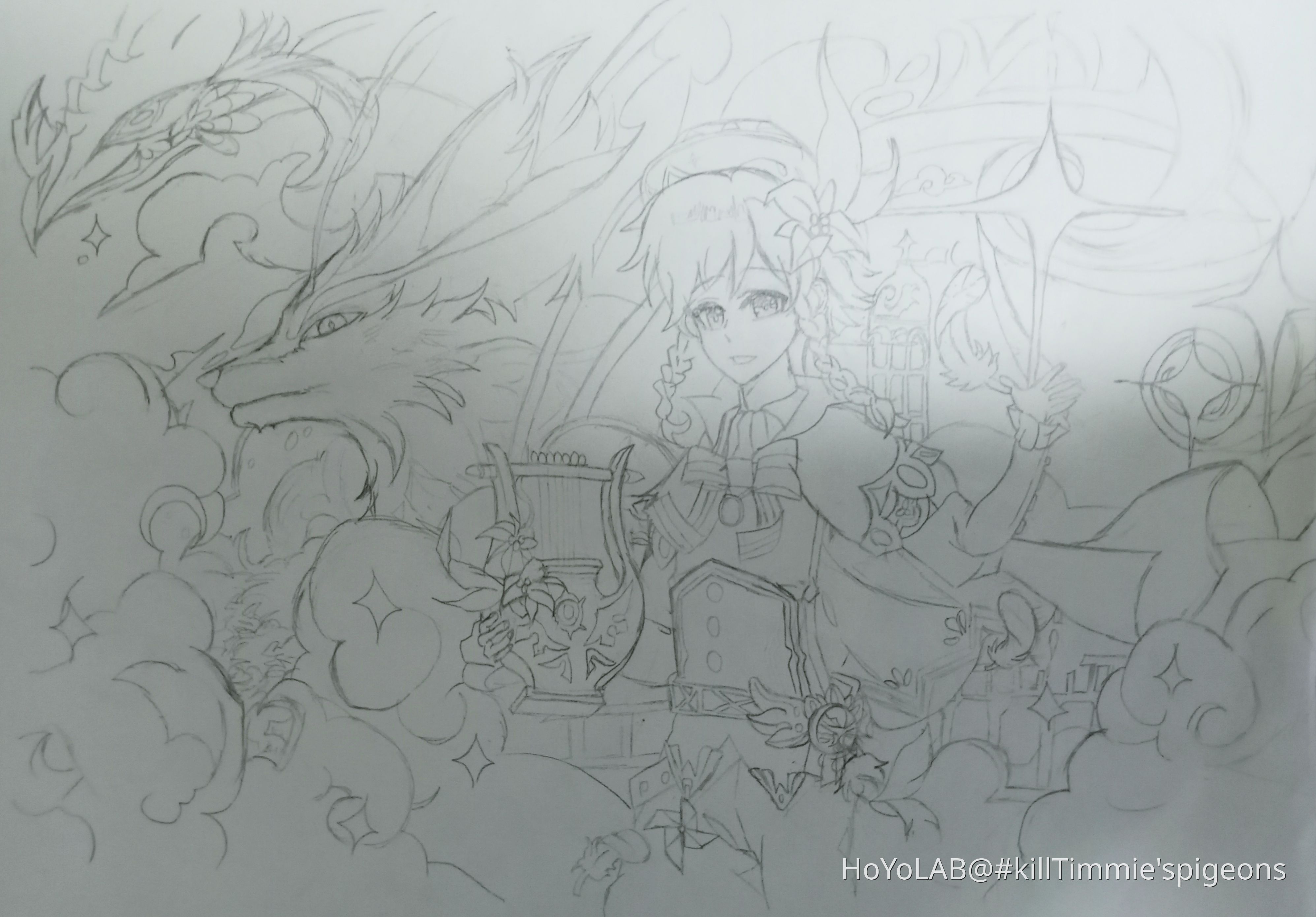 Venti drawing | Genshin Impact | HoYoLAB