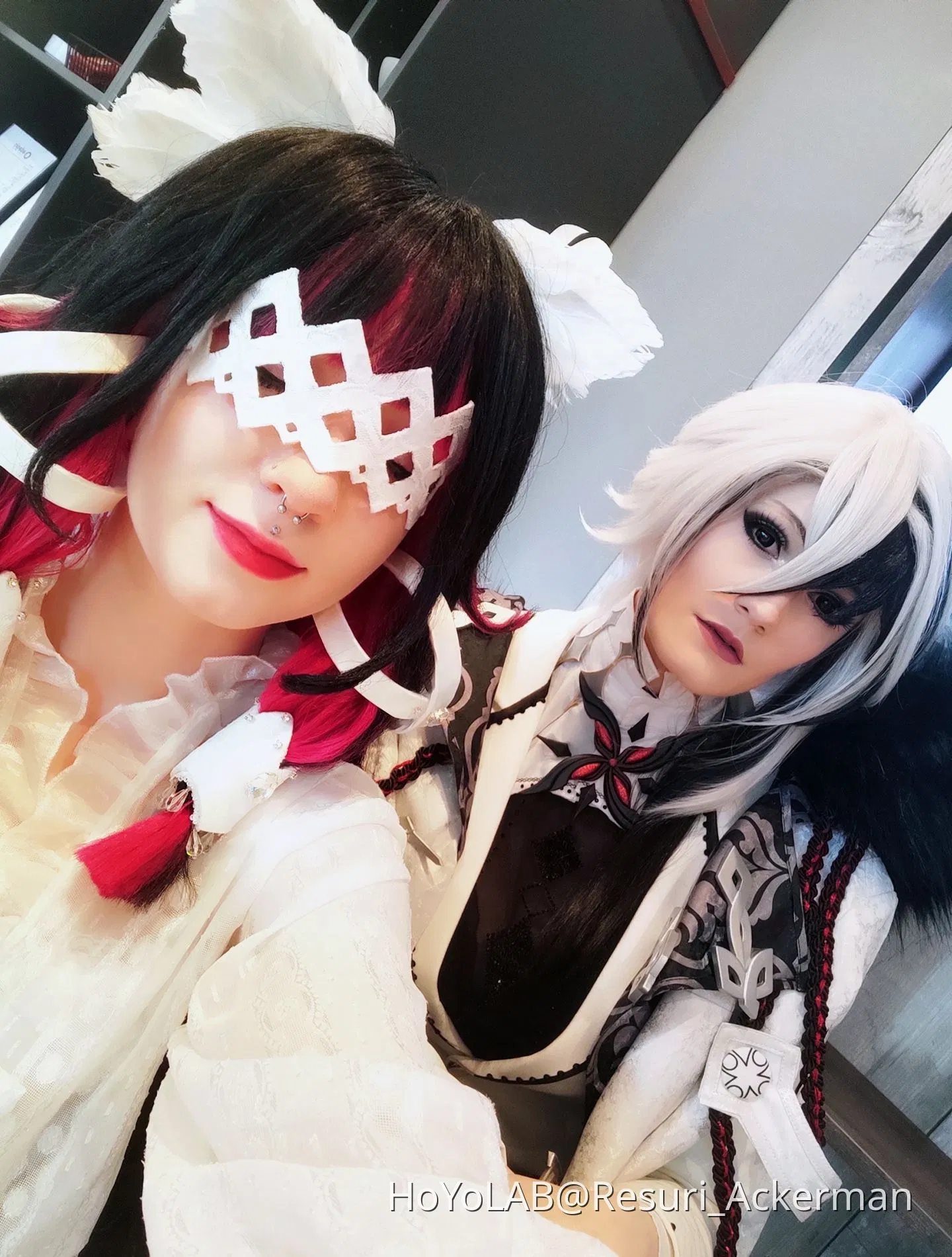 In my Columbina Cosplay with my beautiful Arlecchino @Saestar_Cosplay🥰 ...