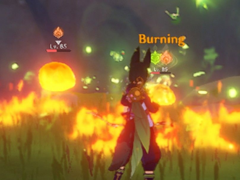 Pyro slimes burning (/'-')/ Genshin Impact | HoYoLAB