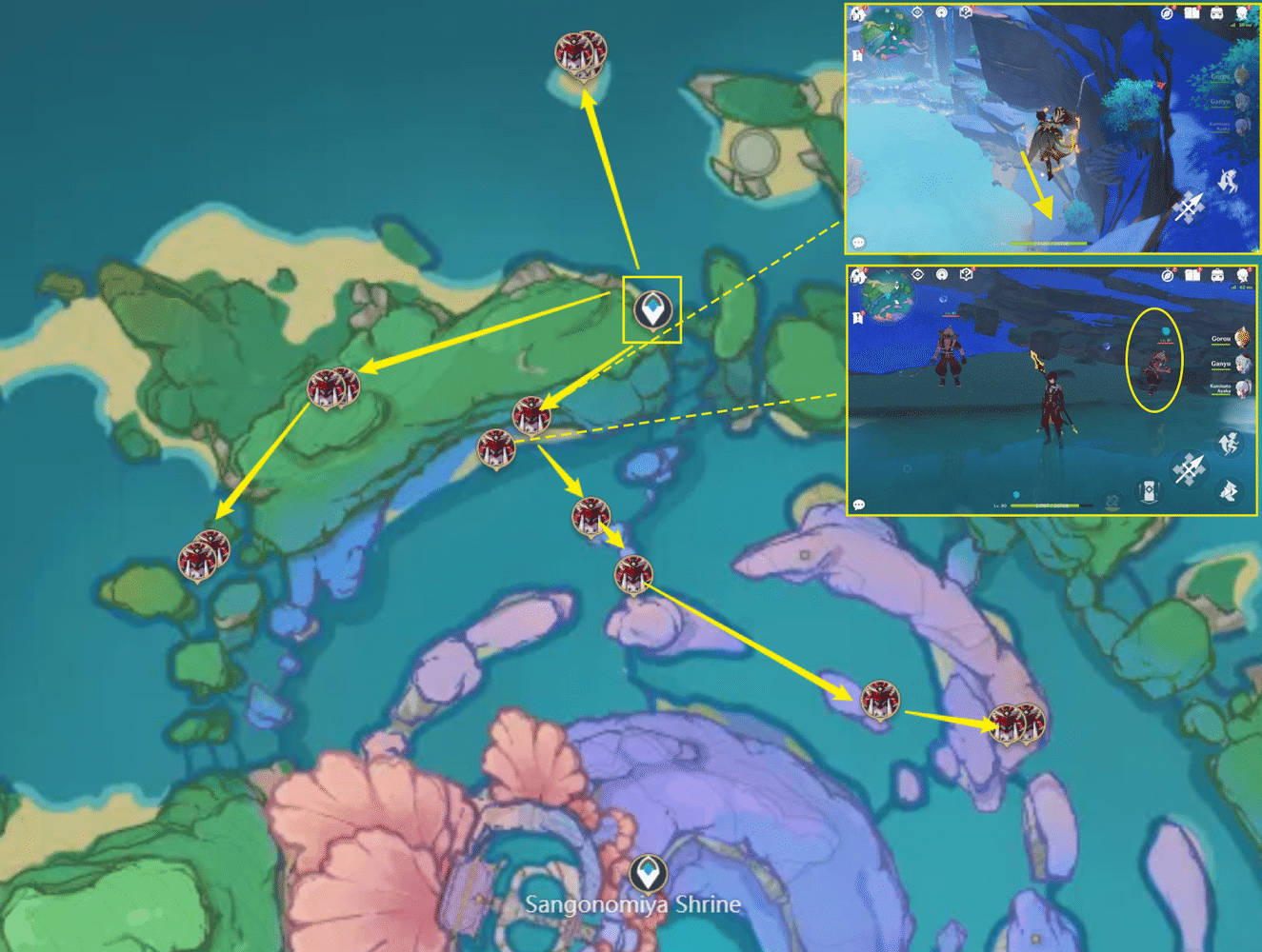 Percorso di raccolta consigliato di Handguard Genshin Impact | HoYoLAB