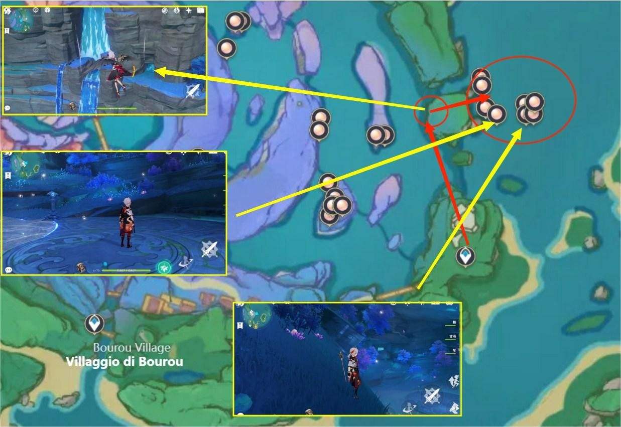 Percorso di raccolta rapida di Sango Pearl Genshin Impact | HoYoLAB