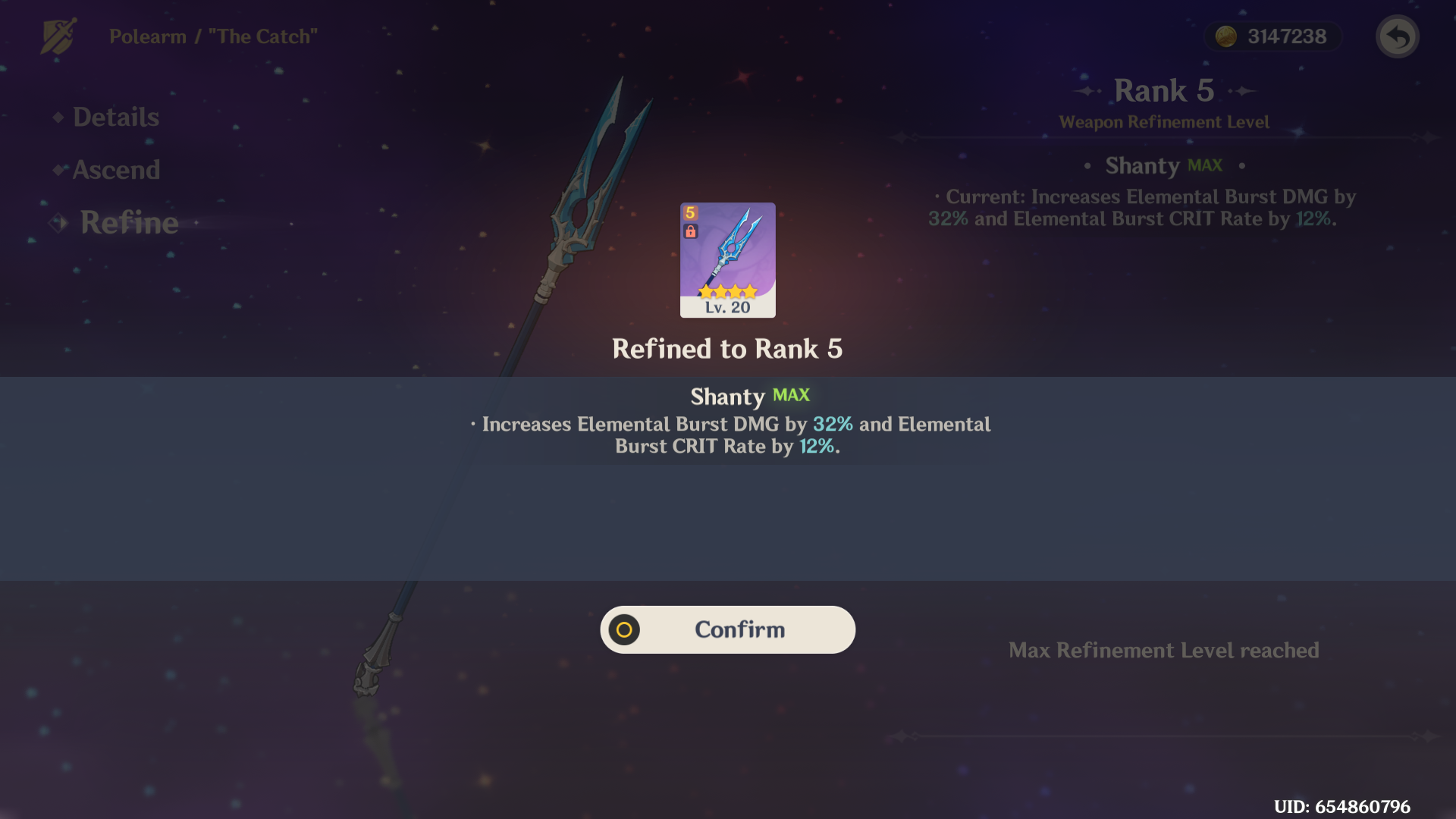 Finally got R5 The Catch for Raiden Genshin Impact | HoYoLAB