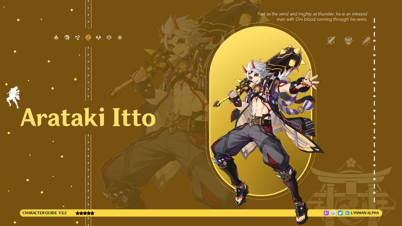 Arataki Itto | Character Guide [version 3.3] Genshin Impact | HoYoLAB