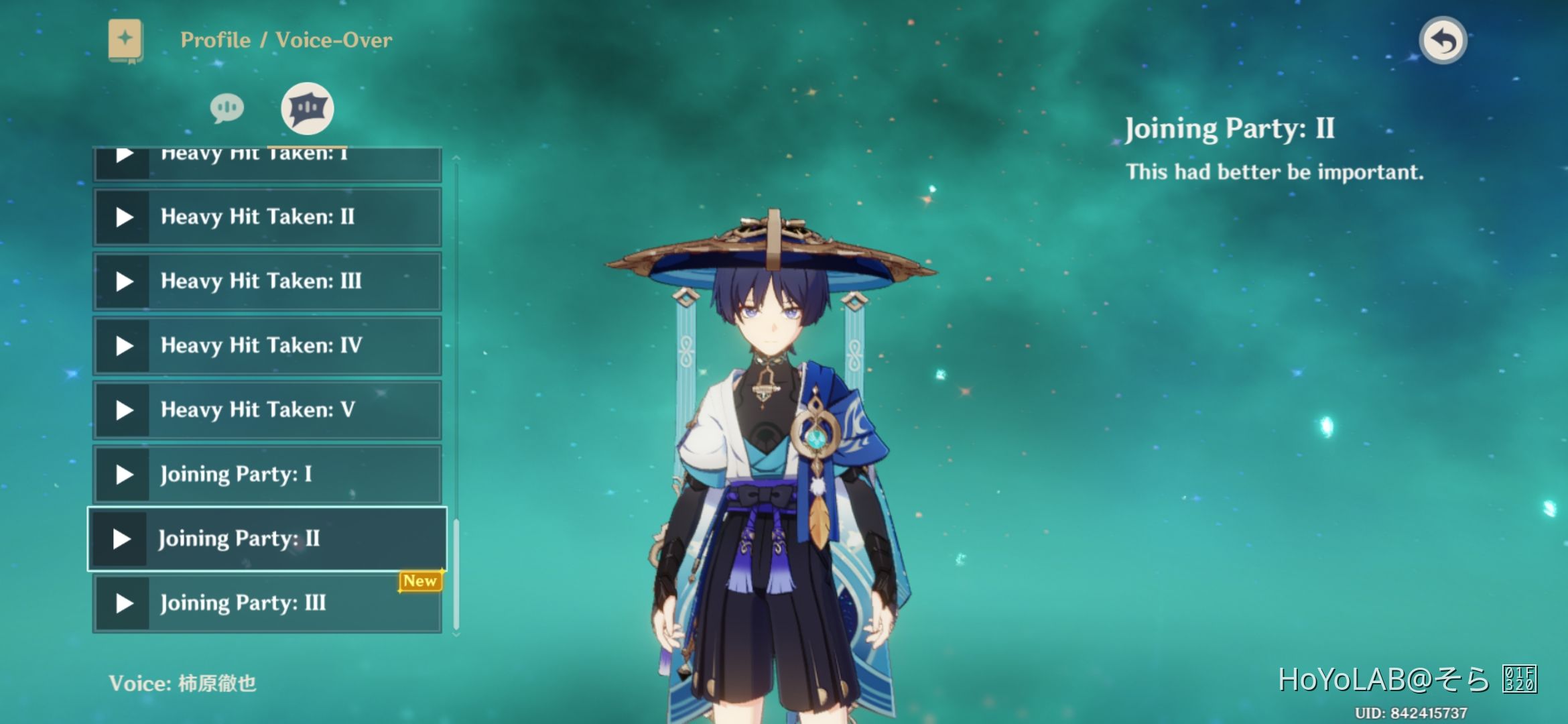 Wanderer Voice line Genshin Impact | HoYoLAB