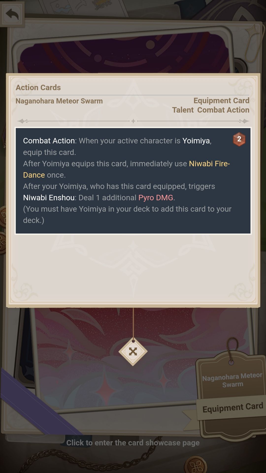 Pyro 🔥 Talent Combat Action Cards Stats Genshin Impact | HoYoLAB