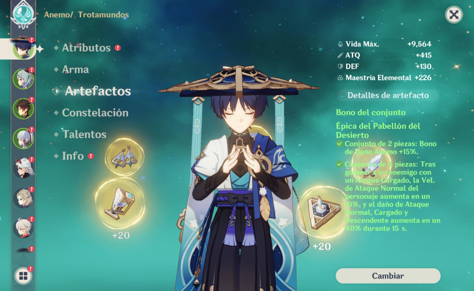 [Guía V3.3] Consejos de obtención y de mejora del Trotamundos Genshin Impact | HoYoLAB