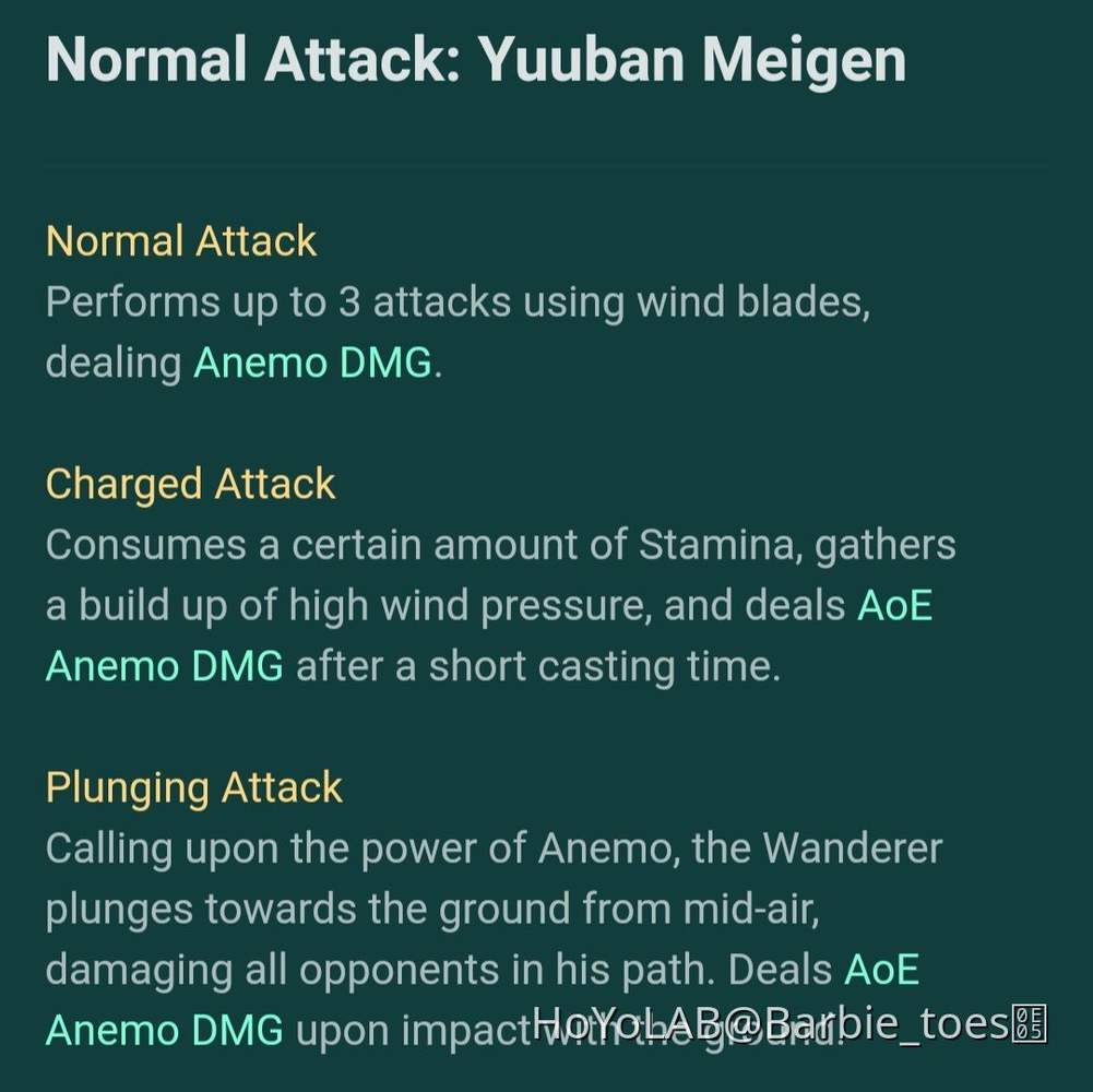 Wanderer's skill information #gameguides Genshin Impact | HoYoLAB