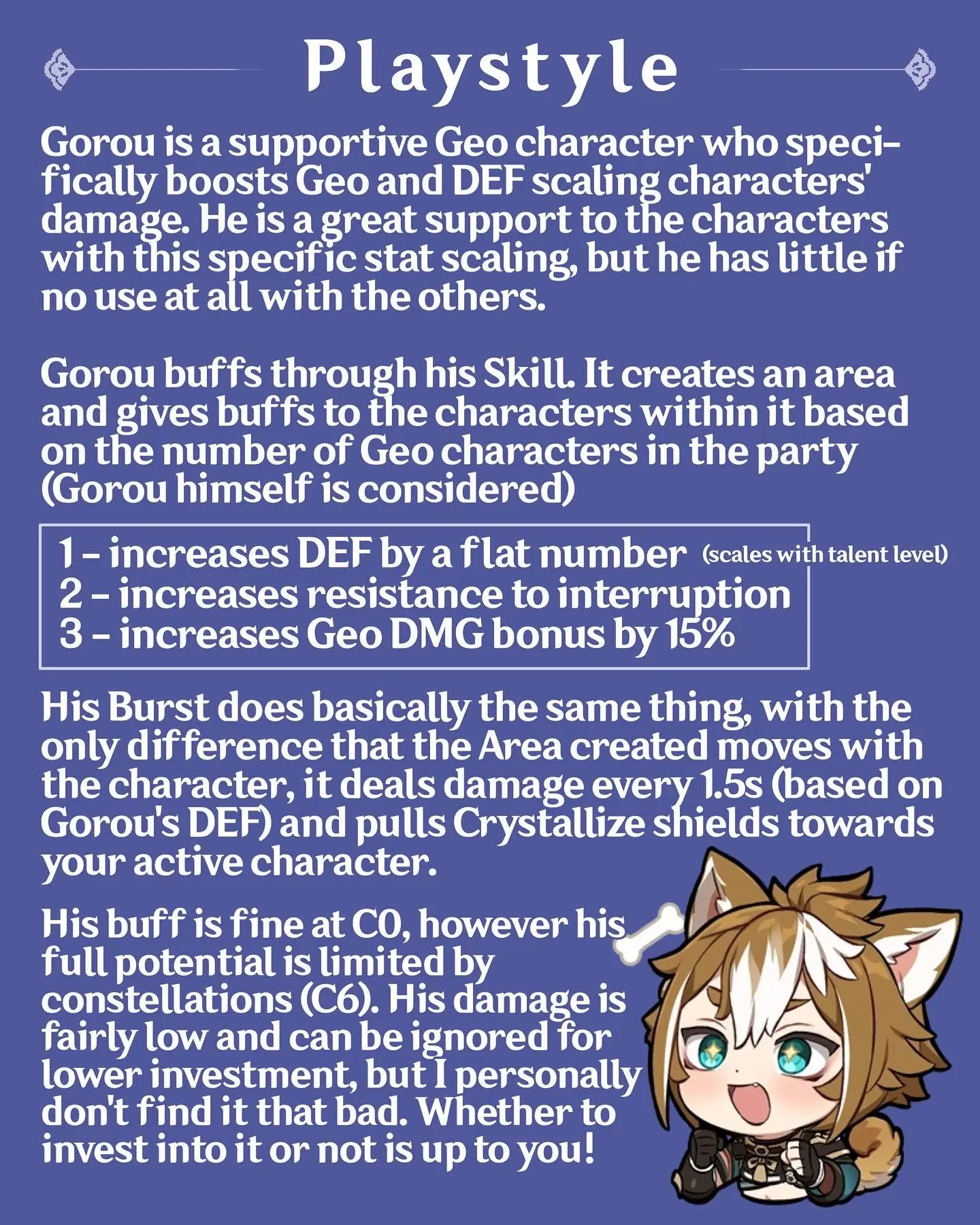 [3.3 Guide] Gorou Build 🐕 (Geo Support, Buffer) Genshin Impact | HoYoLAB