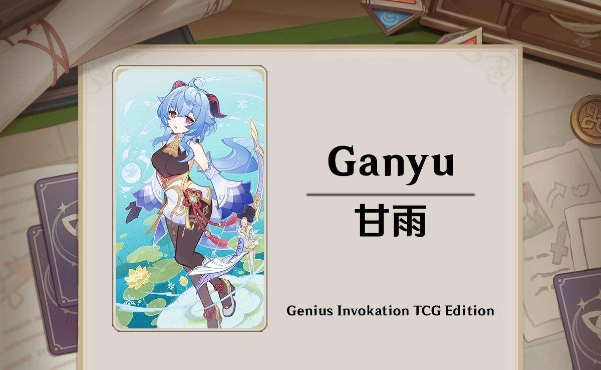TCG Ganyu Card: "Deadly on the game, Deadly on the Card" Genshin Impact ...