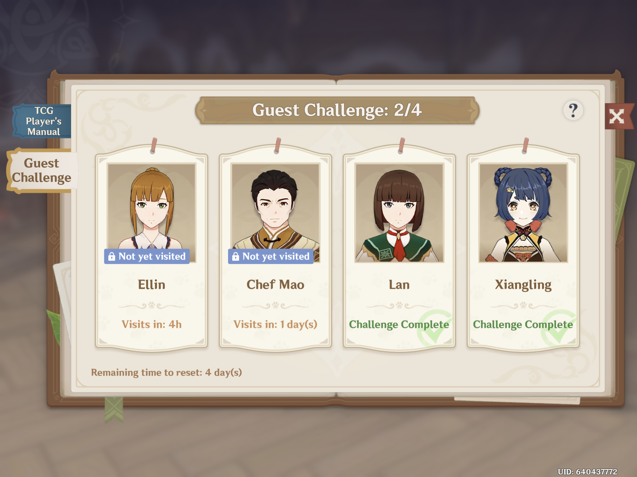 Genius Invokation TCG Tavern Guest Challenge Tips Lan Genshin Impact ...