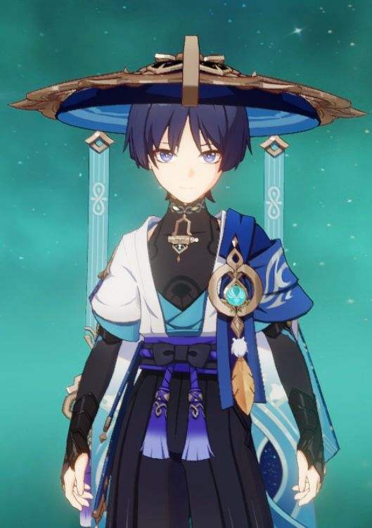 Scara and his weapon came home Genshin Impact | HoYoLAB