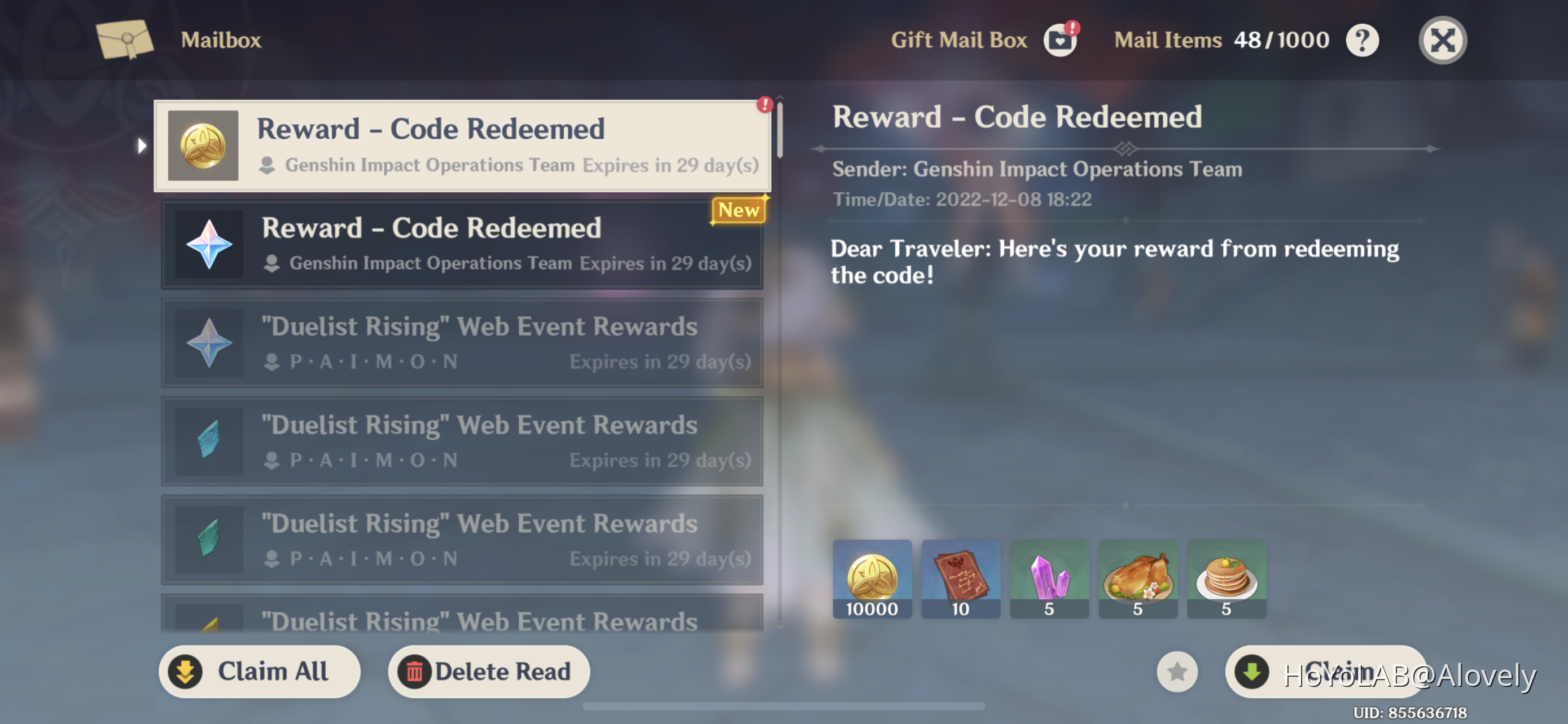 Redeem Codes Version 3.3 Genshin Impact | HoYoLAB