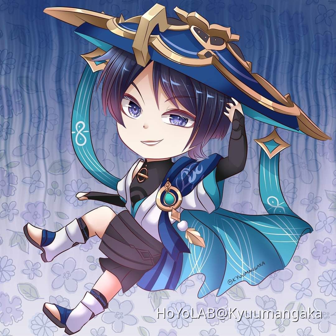 Scaramouche chibi drawing Genshin Impact | HoYoLAB