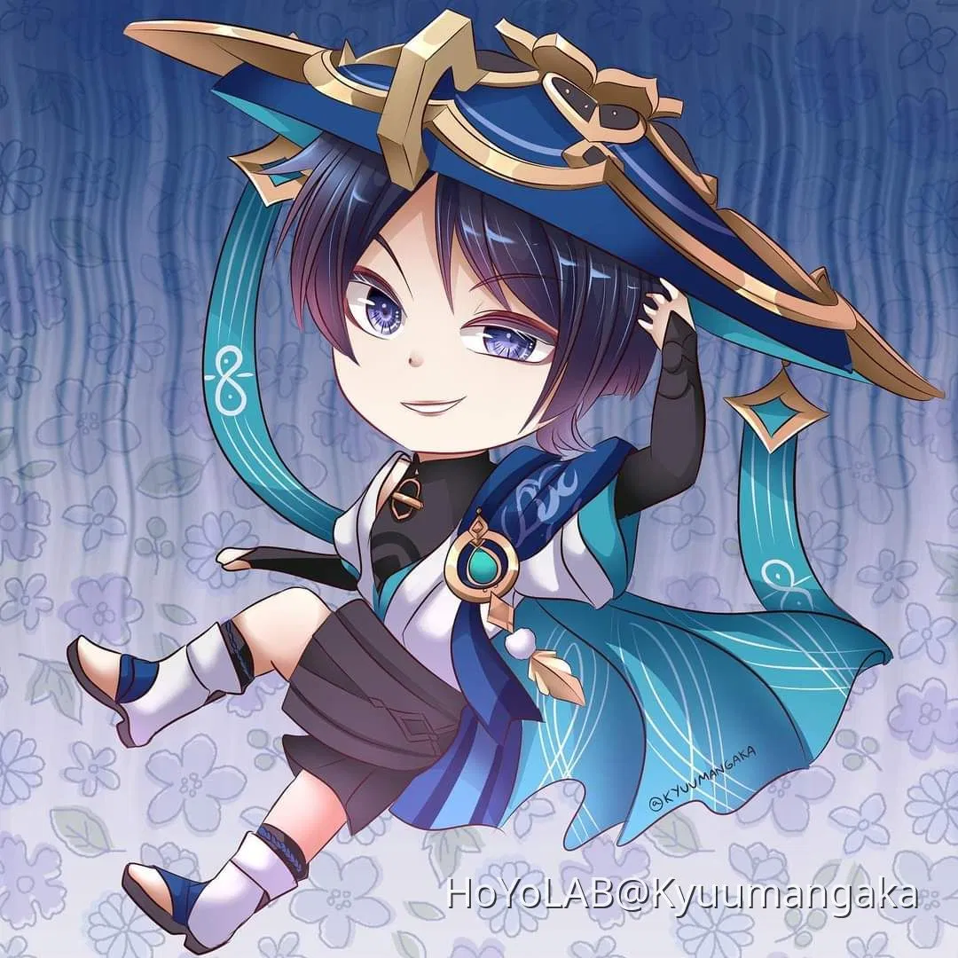 Scaramouche chibi drawing Genshin Impact | HoYoLAB