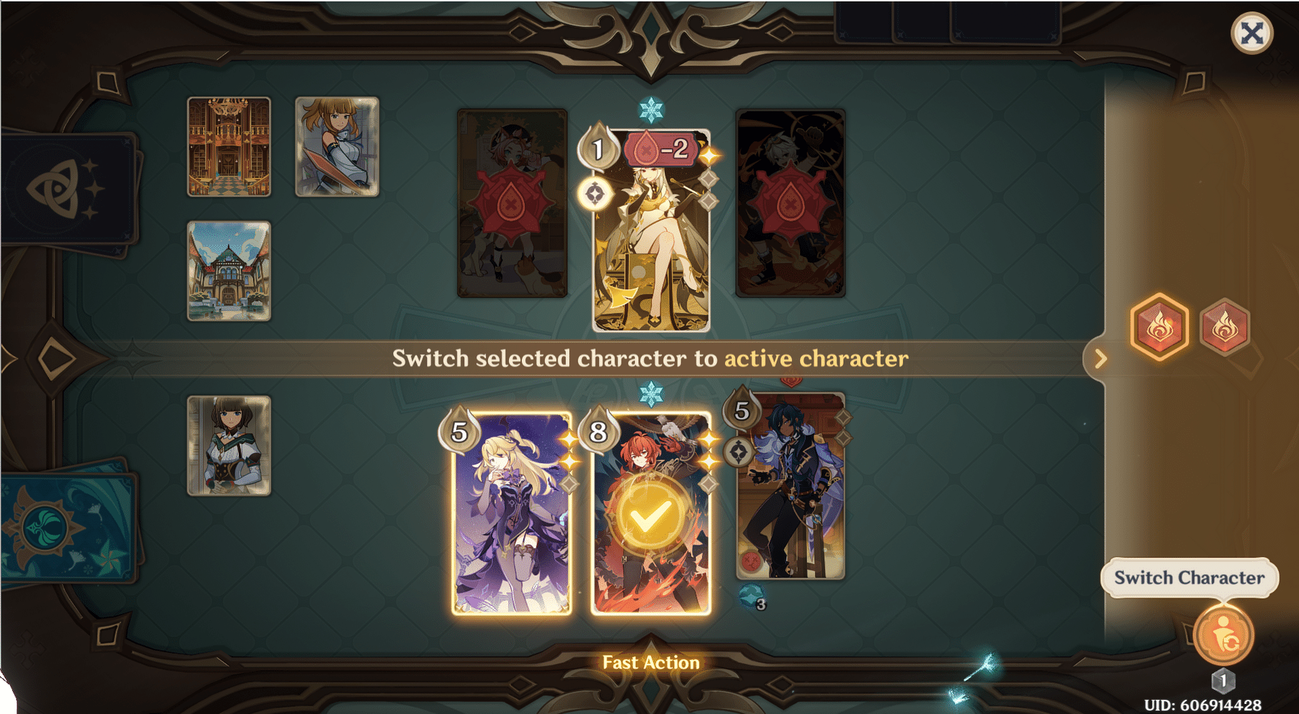 Genius Invokation TCG Tavern Guest Challenge Tips Fighting Diona ...