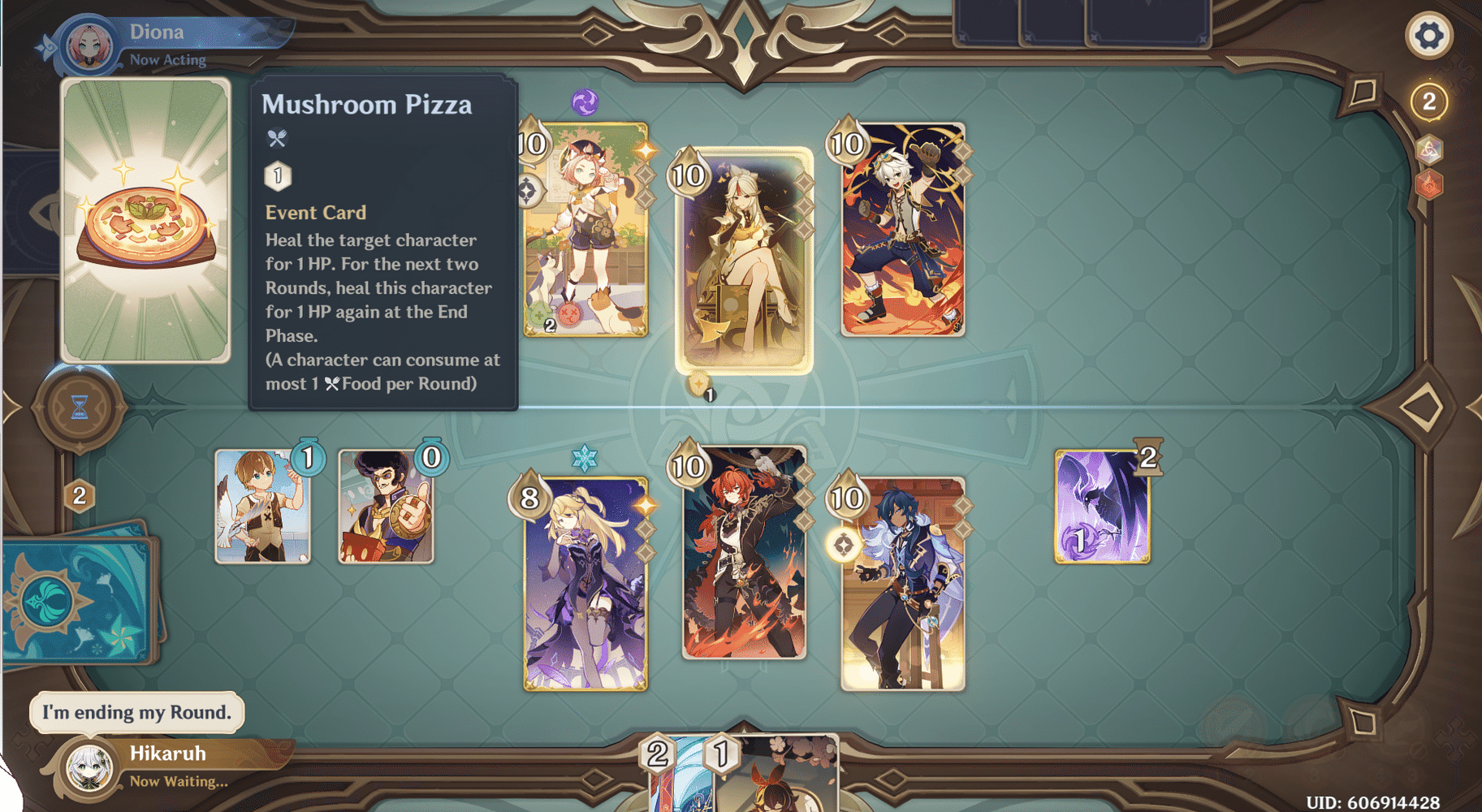 Genius Invokation TCG Tavern Guest Challenge Tips Fighting Diona ...