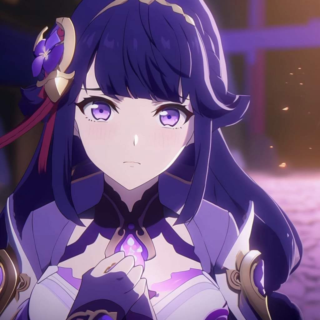 Raiden Simp ing again!! ️💜 Genshin Impact | HoYoLAB