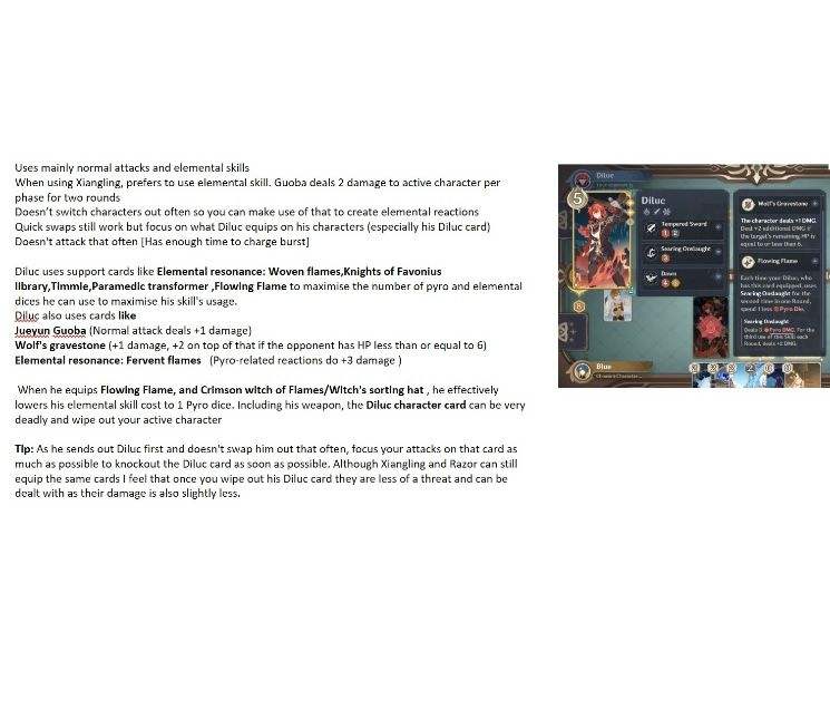 Genius Invocation TCG Analysis- Diluc Genshin Impact | HoYoLAB