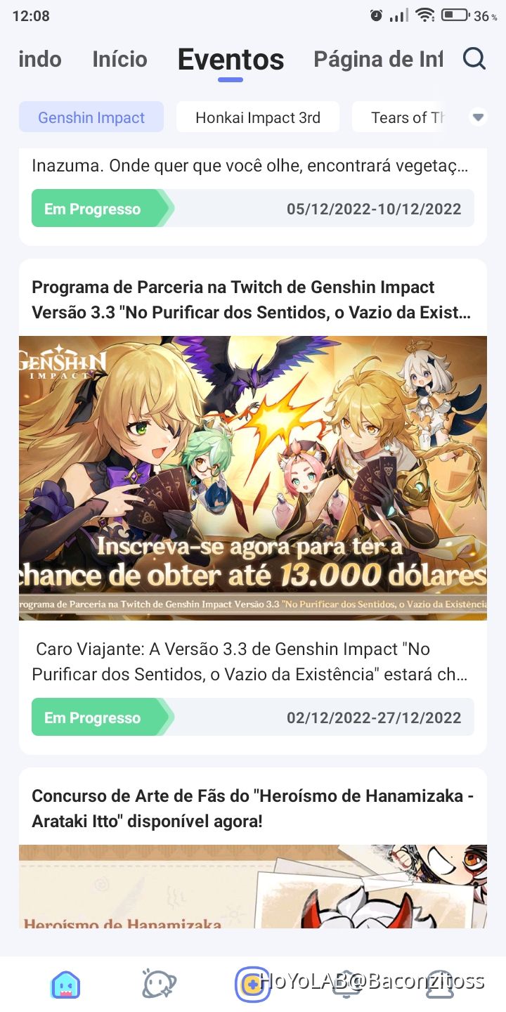 Sobre evento streaming Genshin Impact | HoYoLAB