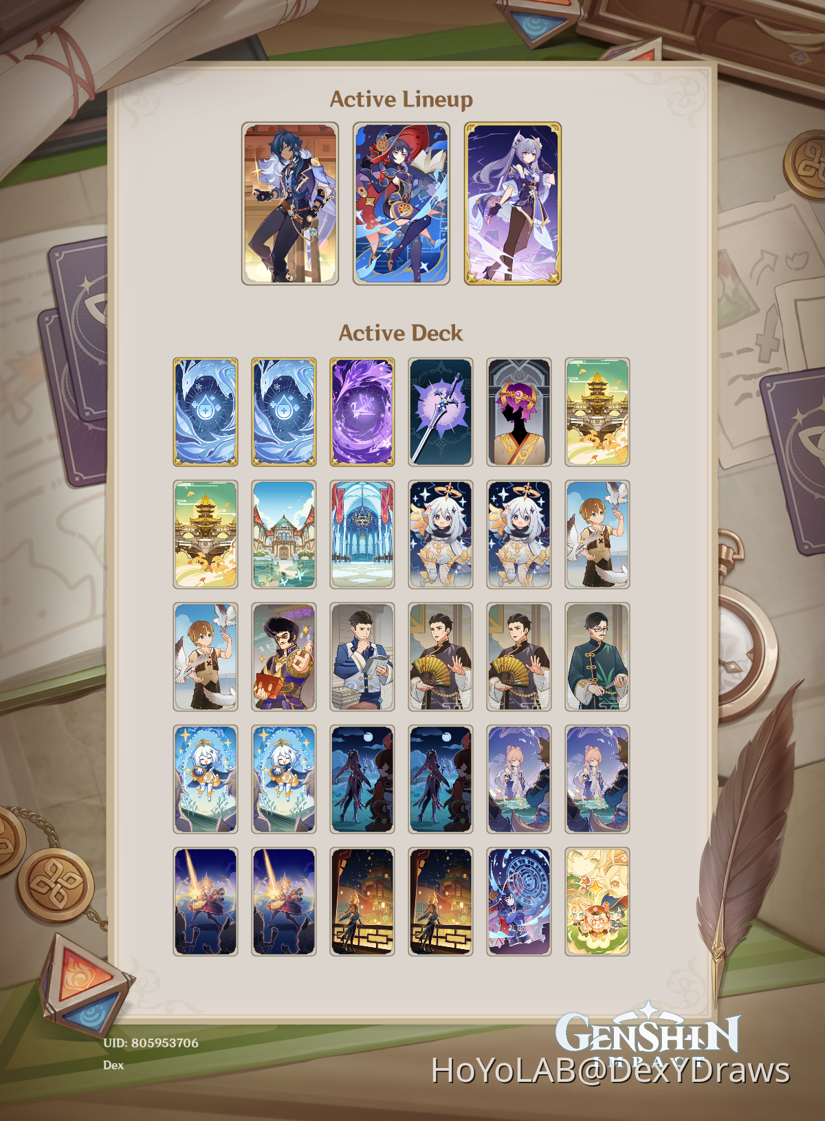 Day 3 of TCG ft. kaeya keqing + mona! (+ some gameplay at the end this ...