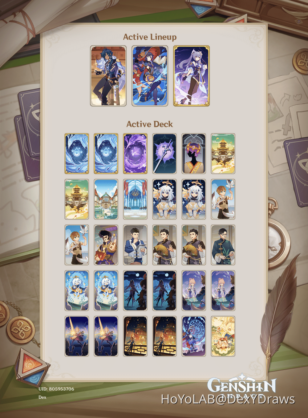 Day 3 of TCG ft. kaeya keqing + mona! (+ some gameplay at the end this ...