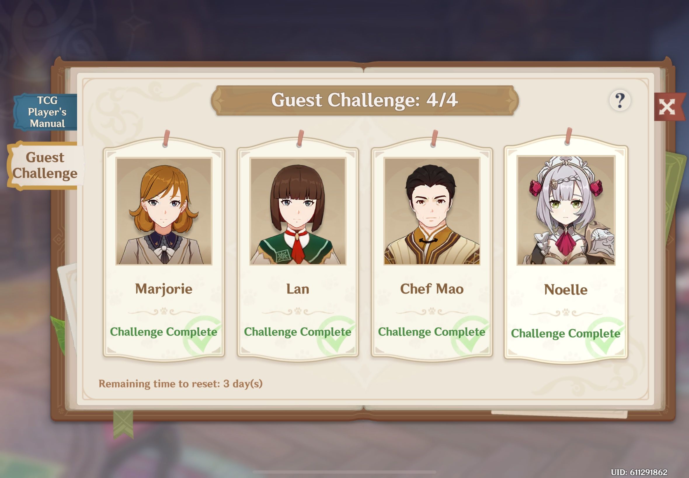 TCG tavern guest challenge Genshin Impact | HoYoLAB