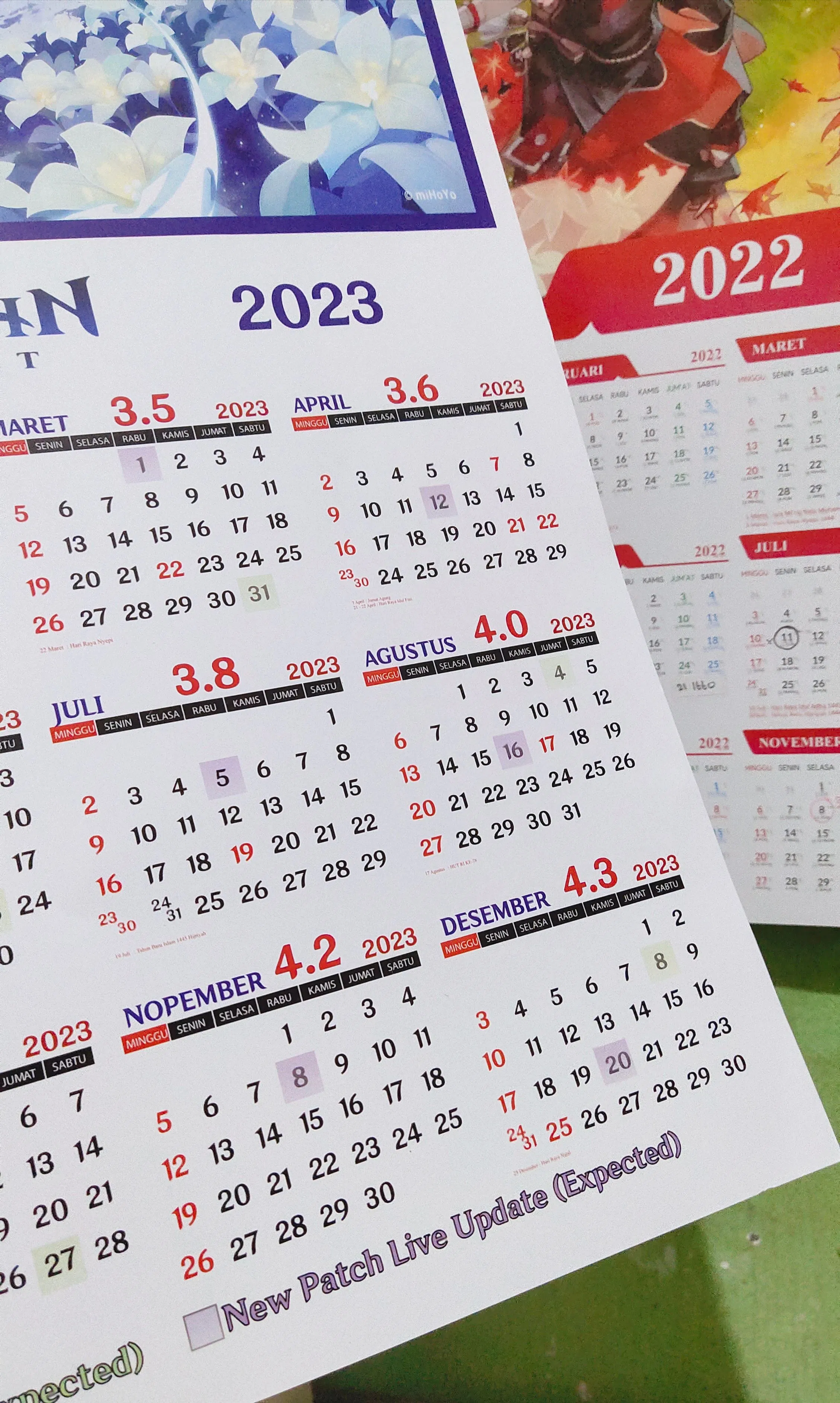 So i designed Genshin calendar Genshin Impact | HoYoLAB