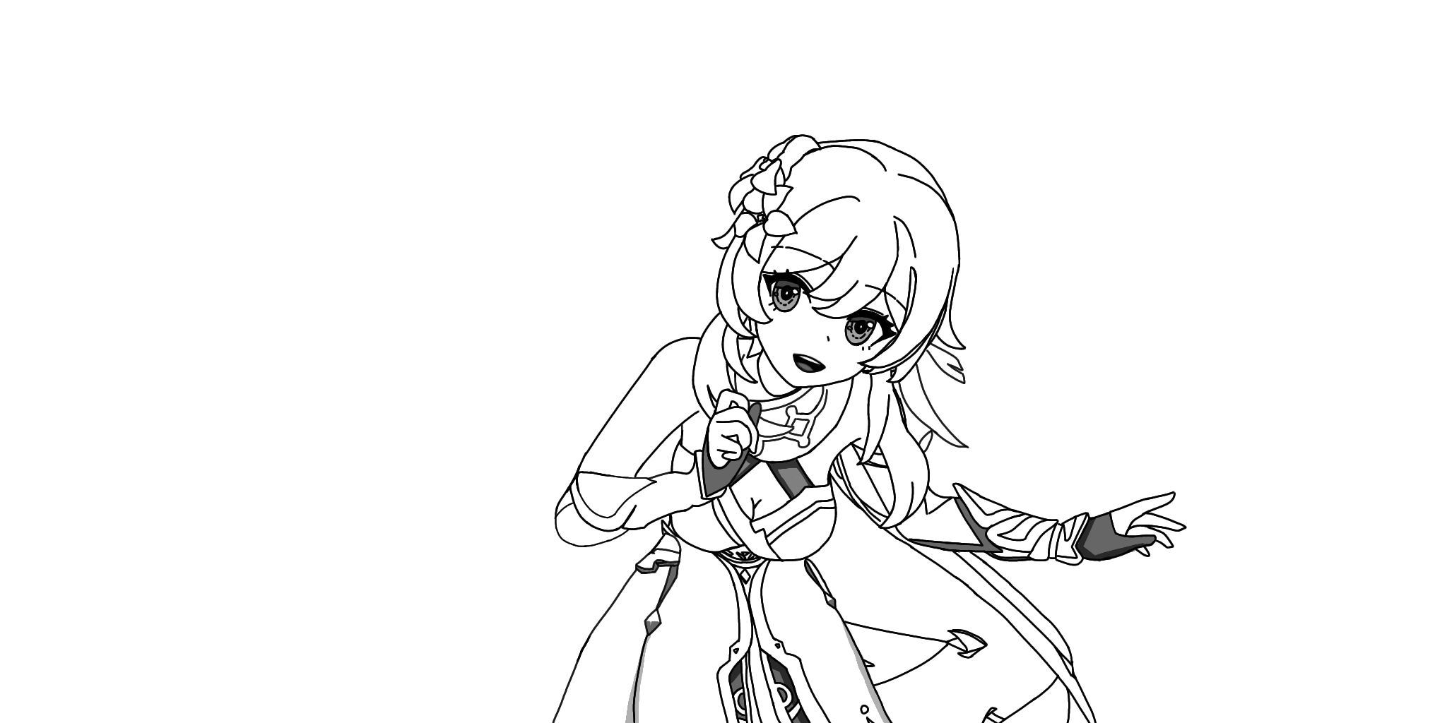 I drew Lumine Genshin Impact | HoYoLAB