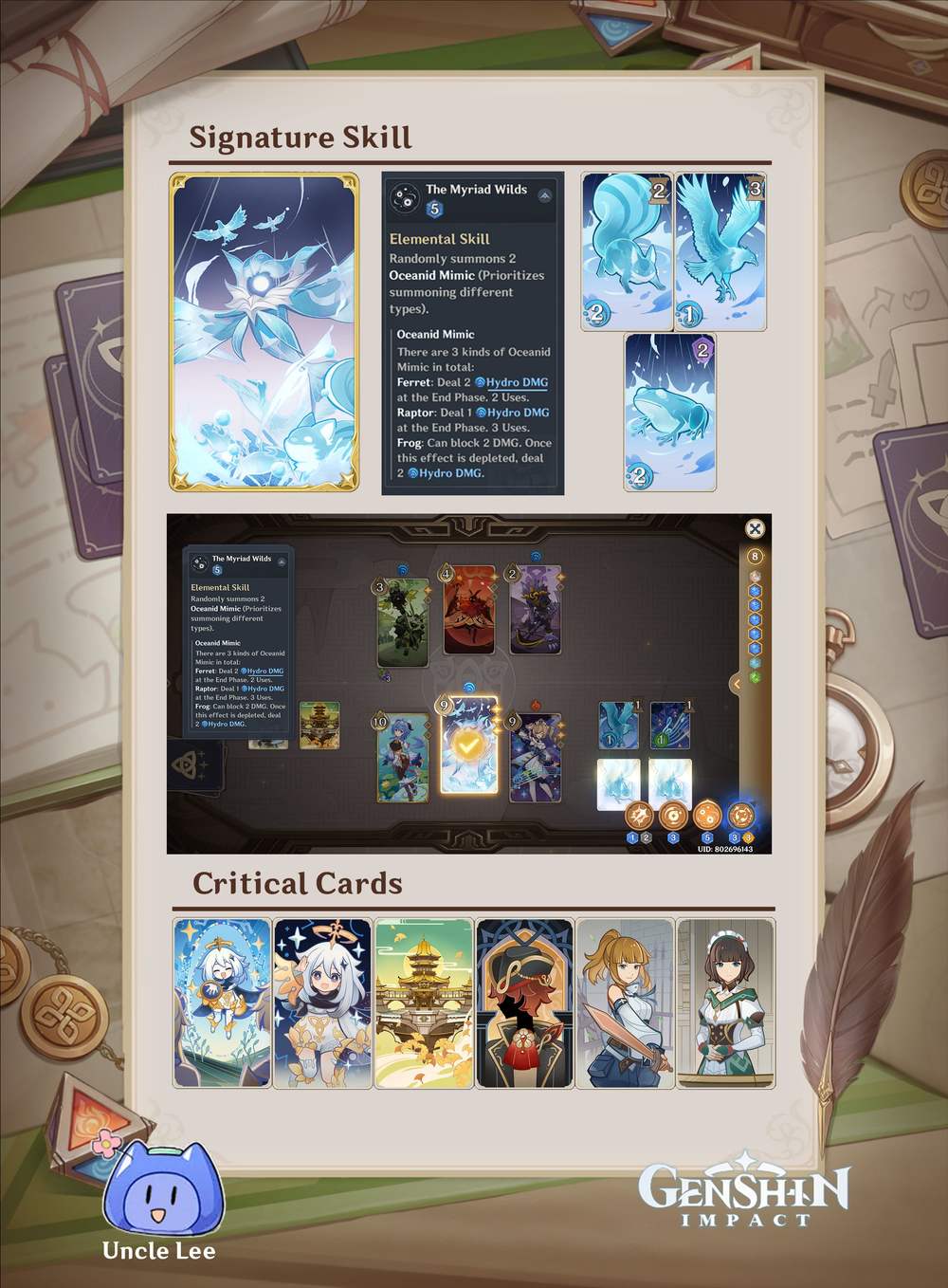 TCG Rhodeia of Loch Card: "The Unrelenting Summoner" Genshin Impact ...