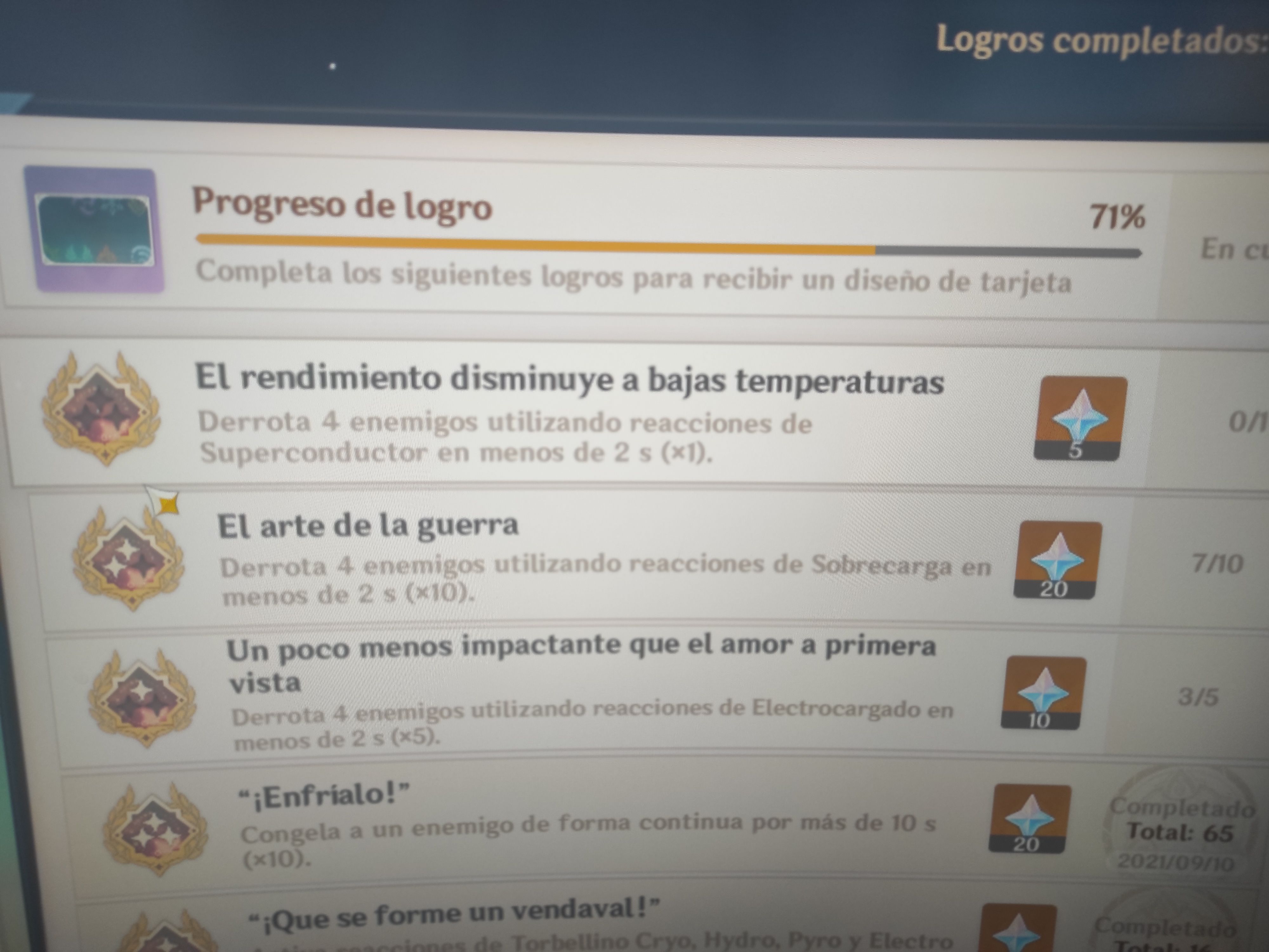 logros Genshin Impact | HoYoLAB