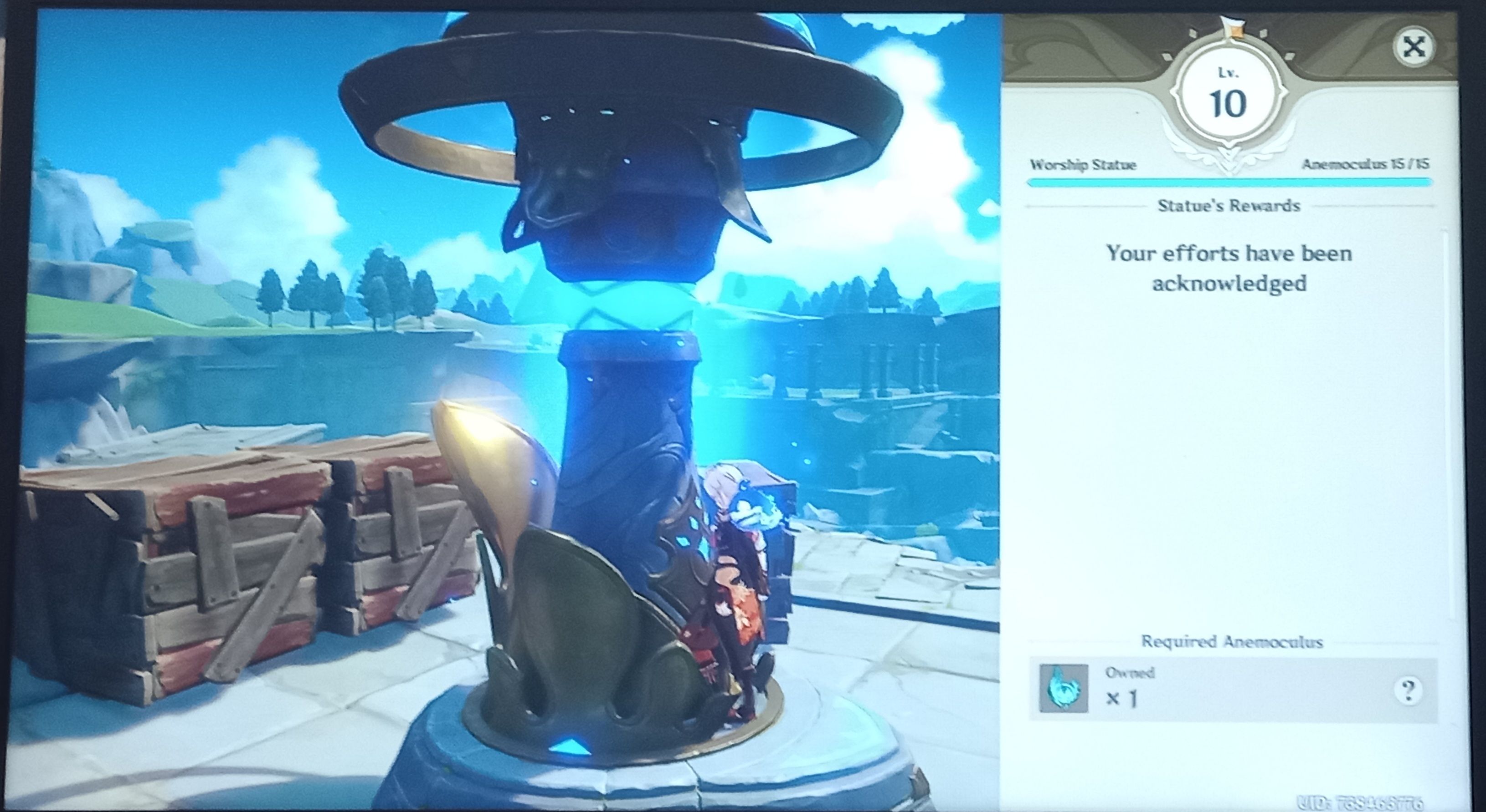 Is it normal to have an extra oculi after reaching the statue's max ...